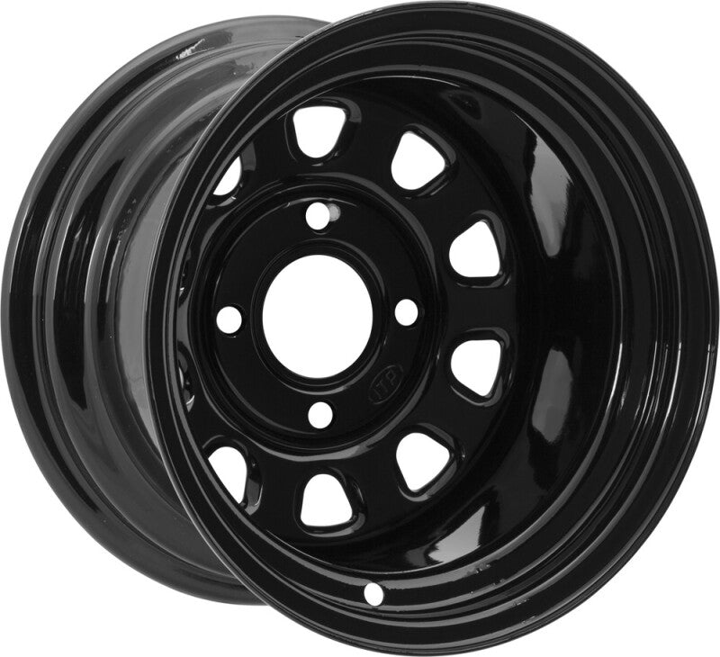 ITP Delta Steel 14X7 / 4/156 / 4+3 12mm Offset Black Wheel – Powersport ...